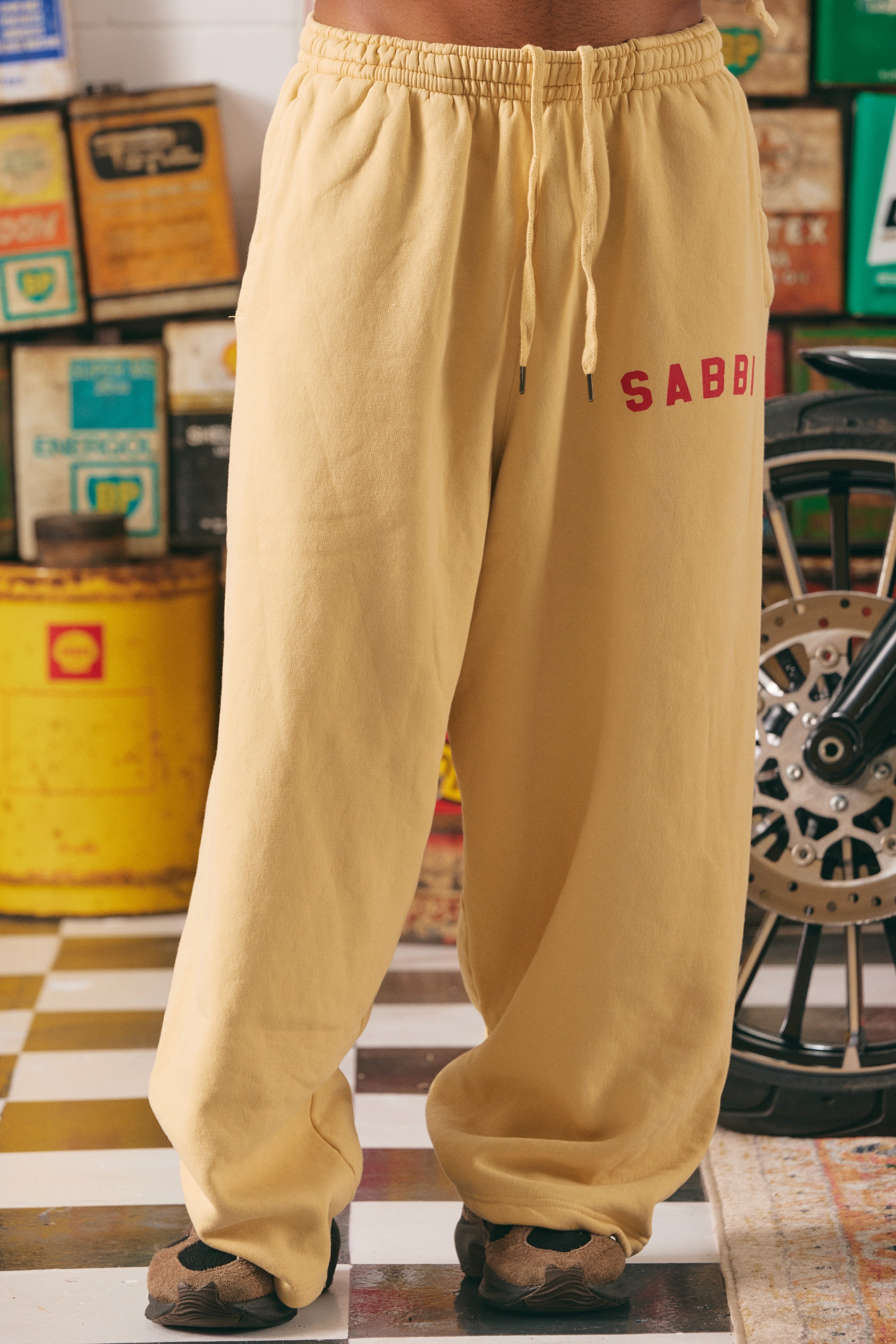 Sabbi Brenda Energy Wide Leg Track Pants Butter | West of Venus