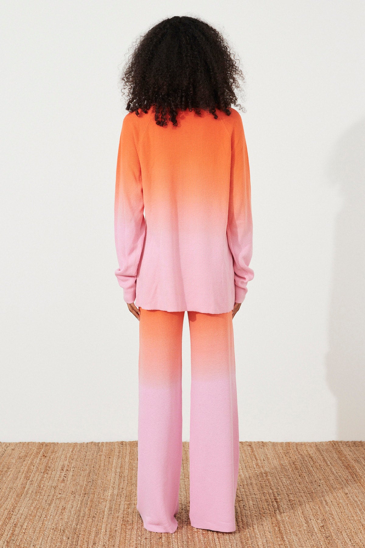 Zulu & Zephyr Pink Ombré Merino Blend Knit Pant | West of Venus